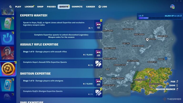 Fortnite Weapon Expertise Quests Guide – Unlock Legendary Weapons